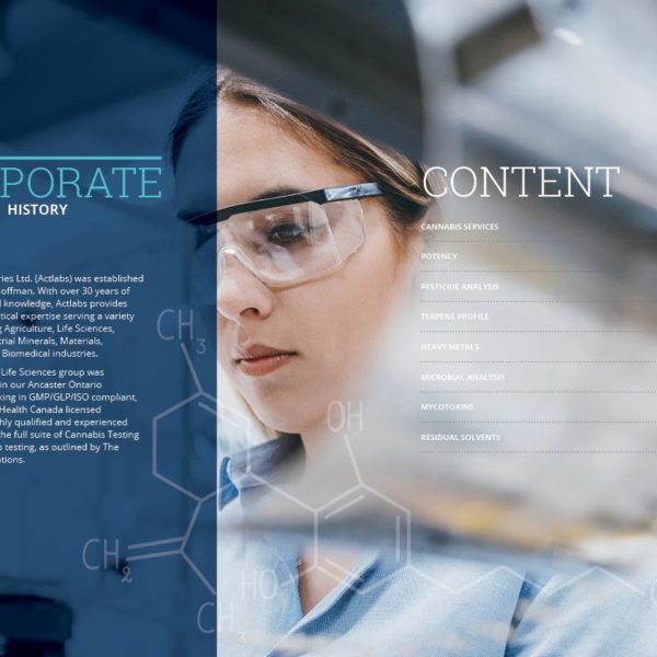 Brochure Design Activation Laboratories Ltd. | Graphic Design Gurus